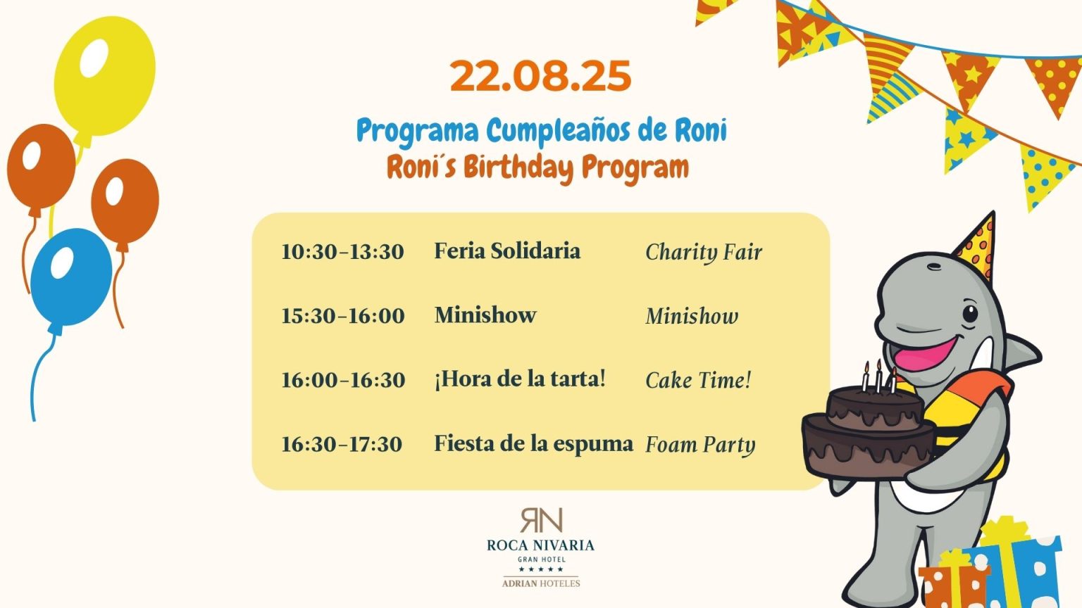 Roni hat geburtstag und wir feiern groß! 🎂 - Adrian Hoteles