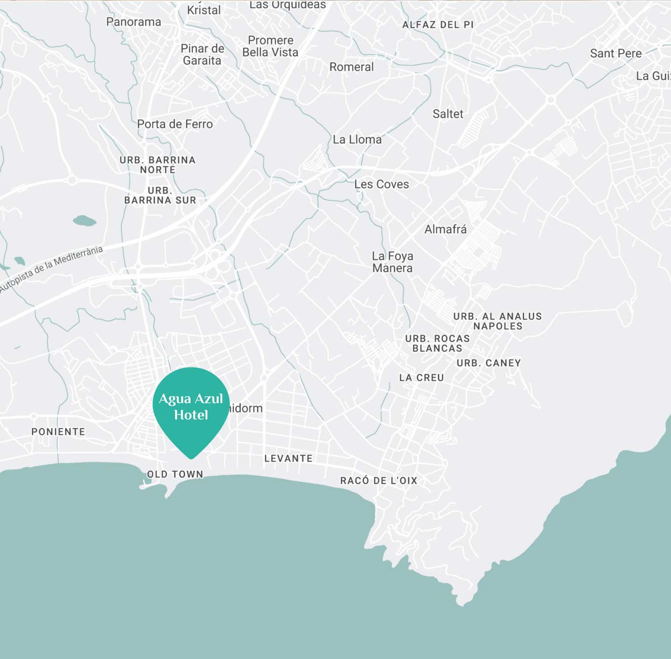 Hotel Agua Azul Benidorm · Solo Adultos | Web oficial